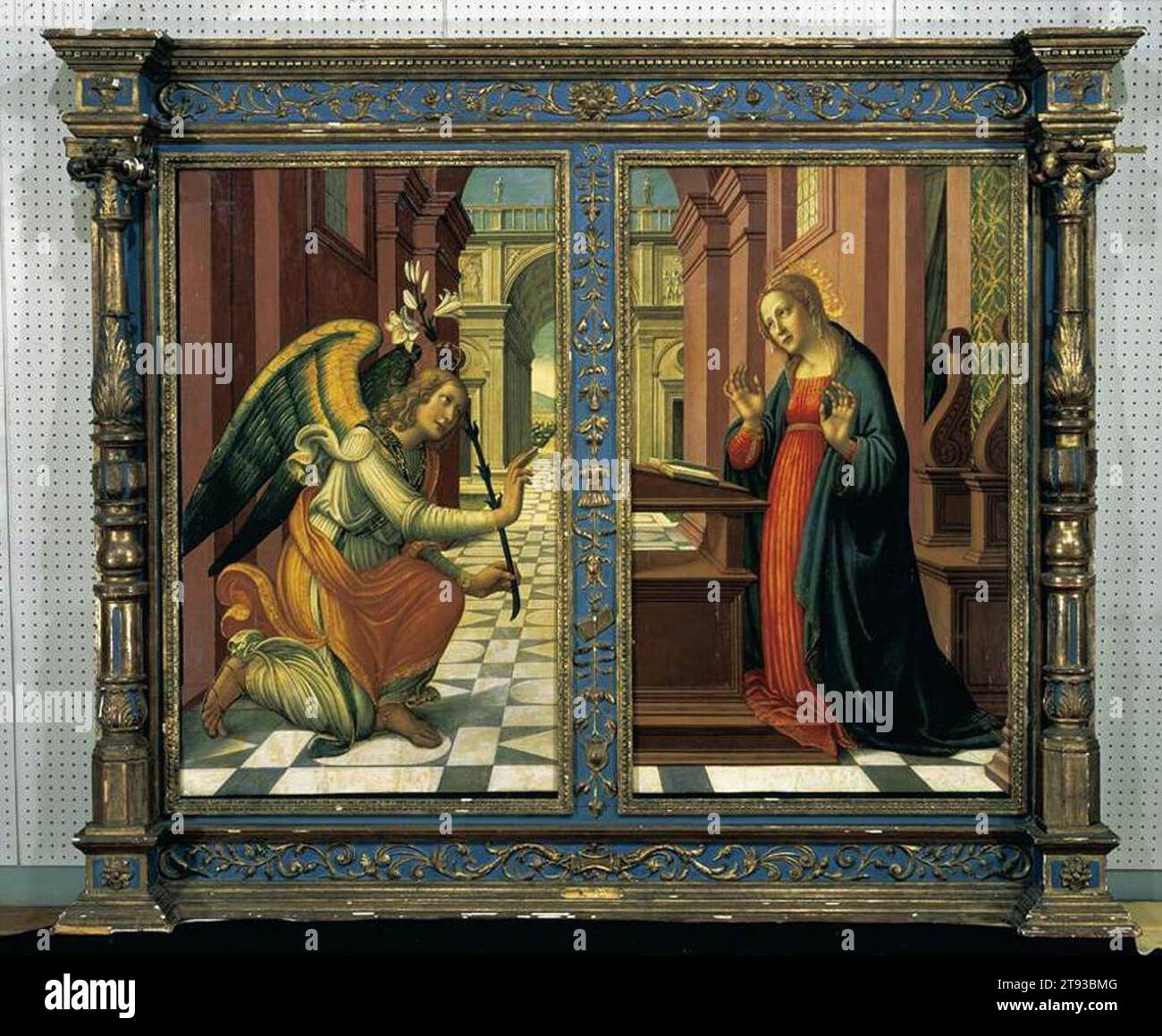 The Annunciation - by ARCANGELO DI JACOPO DEL SELLAIO Stock Photo - Alamy