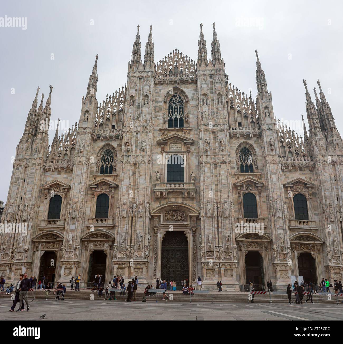 MILAN, ITALY - October 22, 2022: Milan Duomo Cathedral. People walking ...