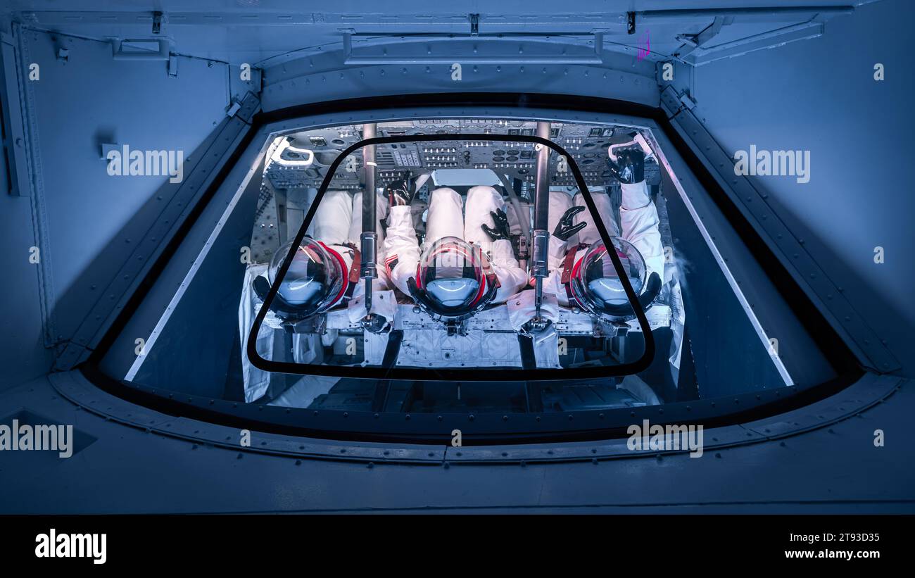 Cape Canaveral, Florida, USA - Top view at the Apollo crew moon module ...
