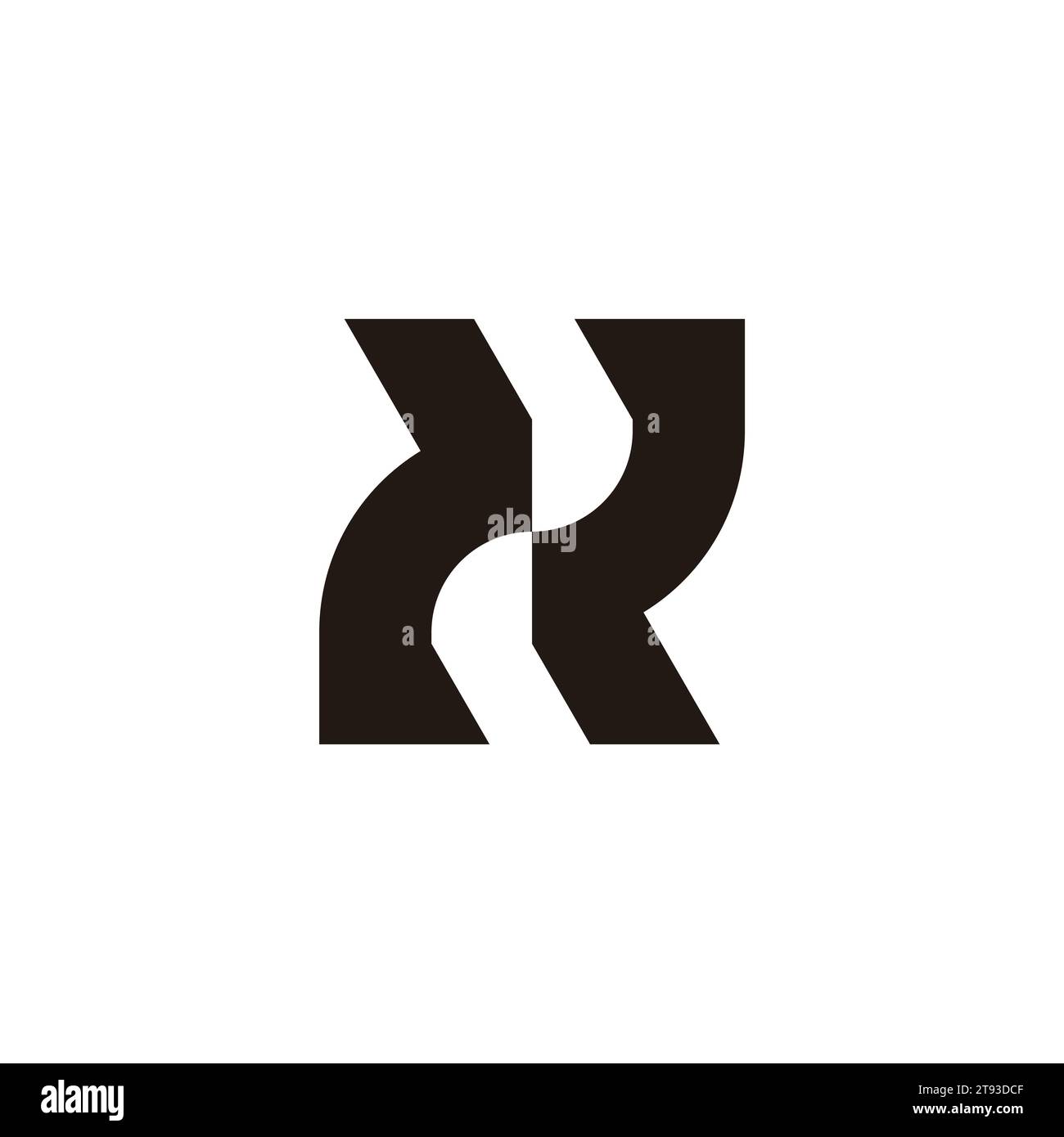 abstract letter xr simple geometric logo vector Stock Vector Image ...