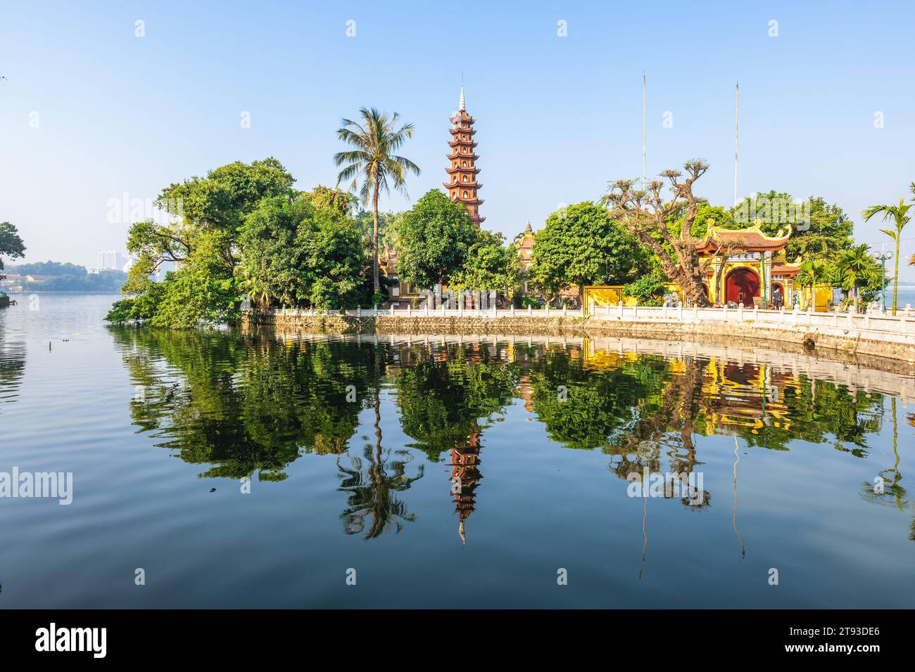 Tran Quoc Pagoda, aka Khai Quoc , the oldest Buddhist temple in Hanoi, Vietnam Stock Photo - Alamy