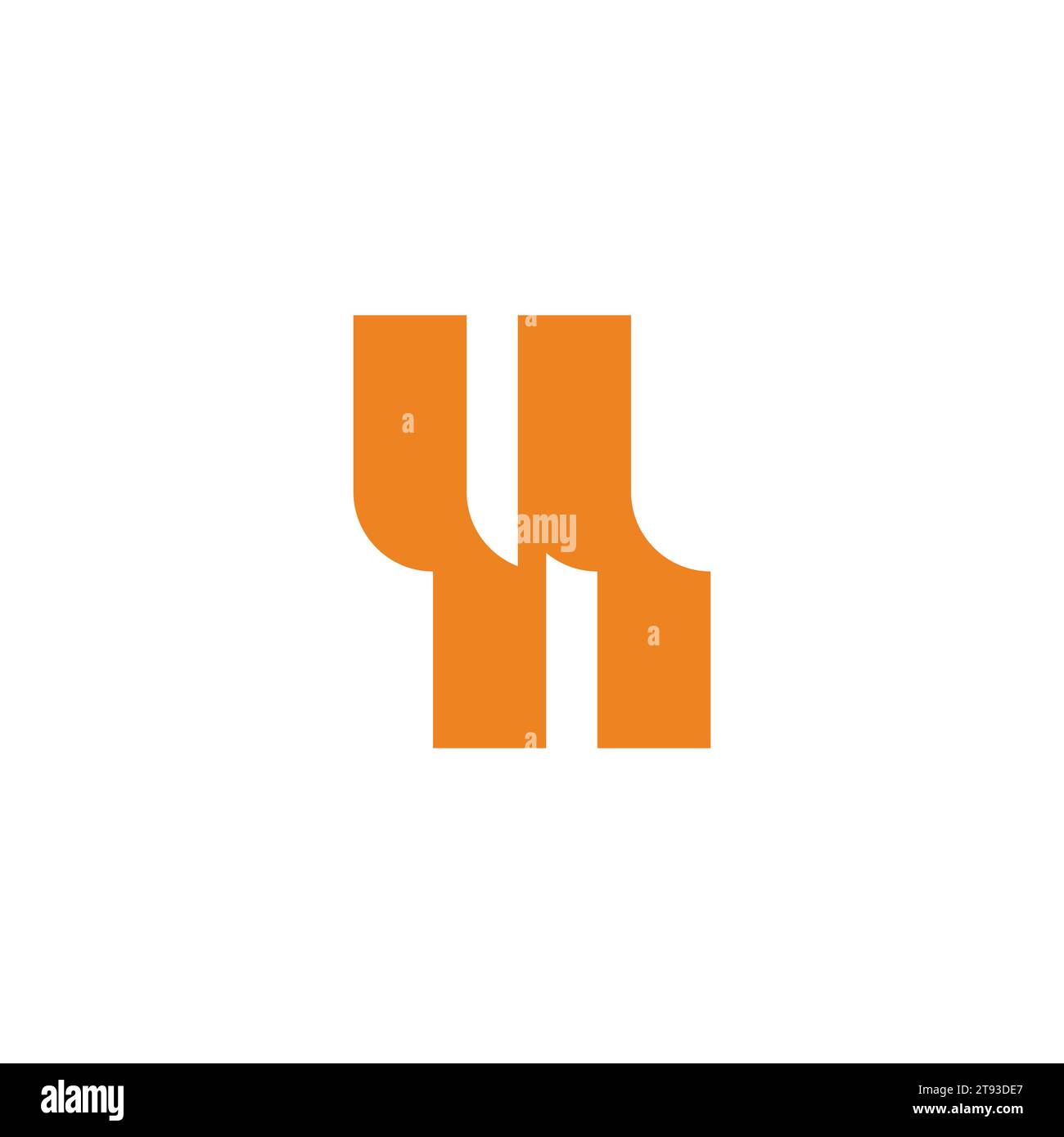 letter h ribbon geometric logo vector Stock Vector Image & Art - Alamy