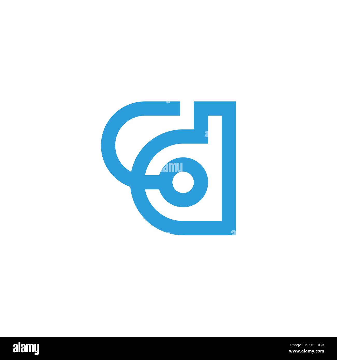 letter cd geometric linear simple logo vector Stock Vector Image & Art ...