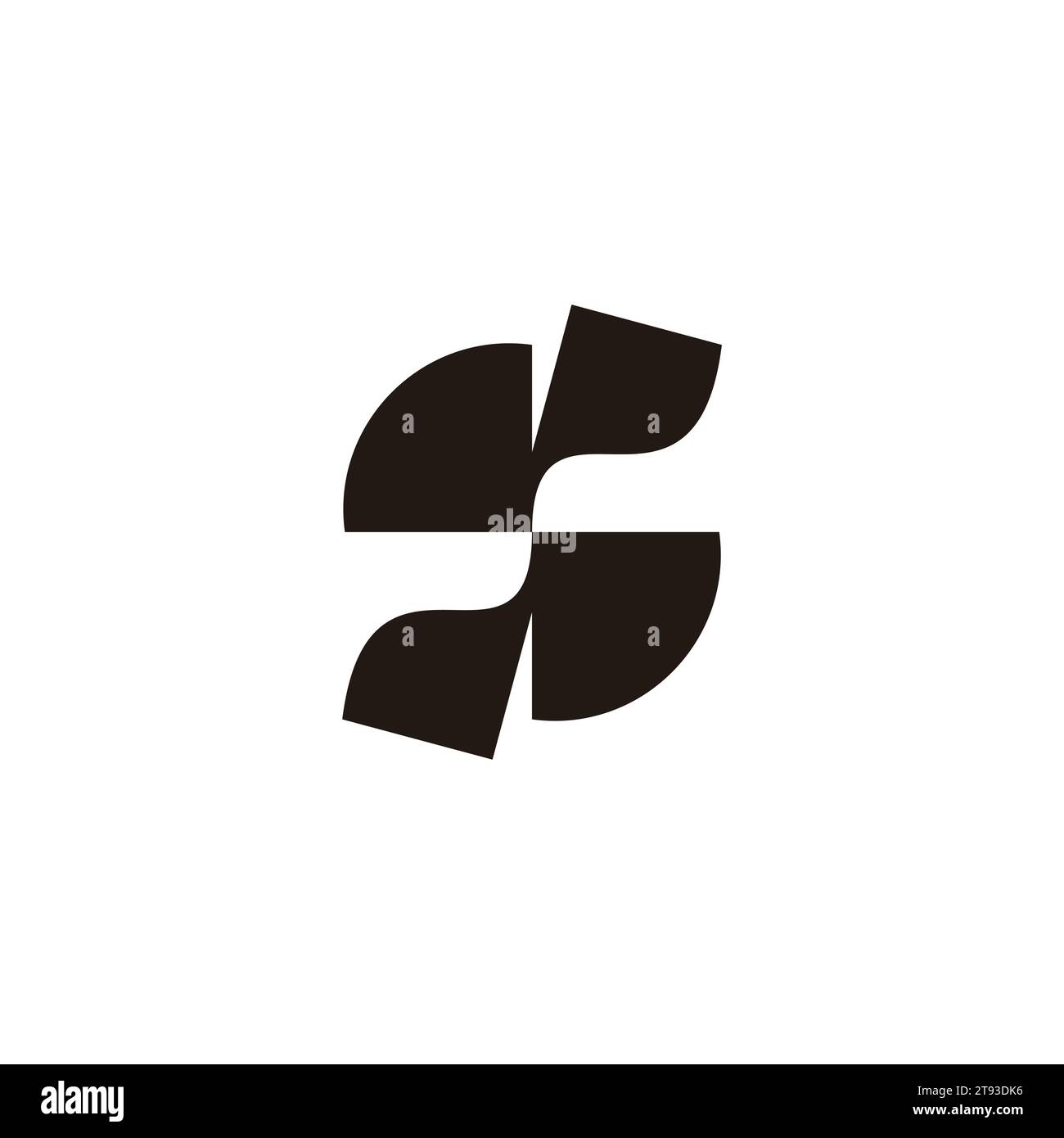 letter s paper unique shape geometric logo vector Stock Vector Image ...