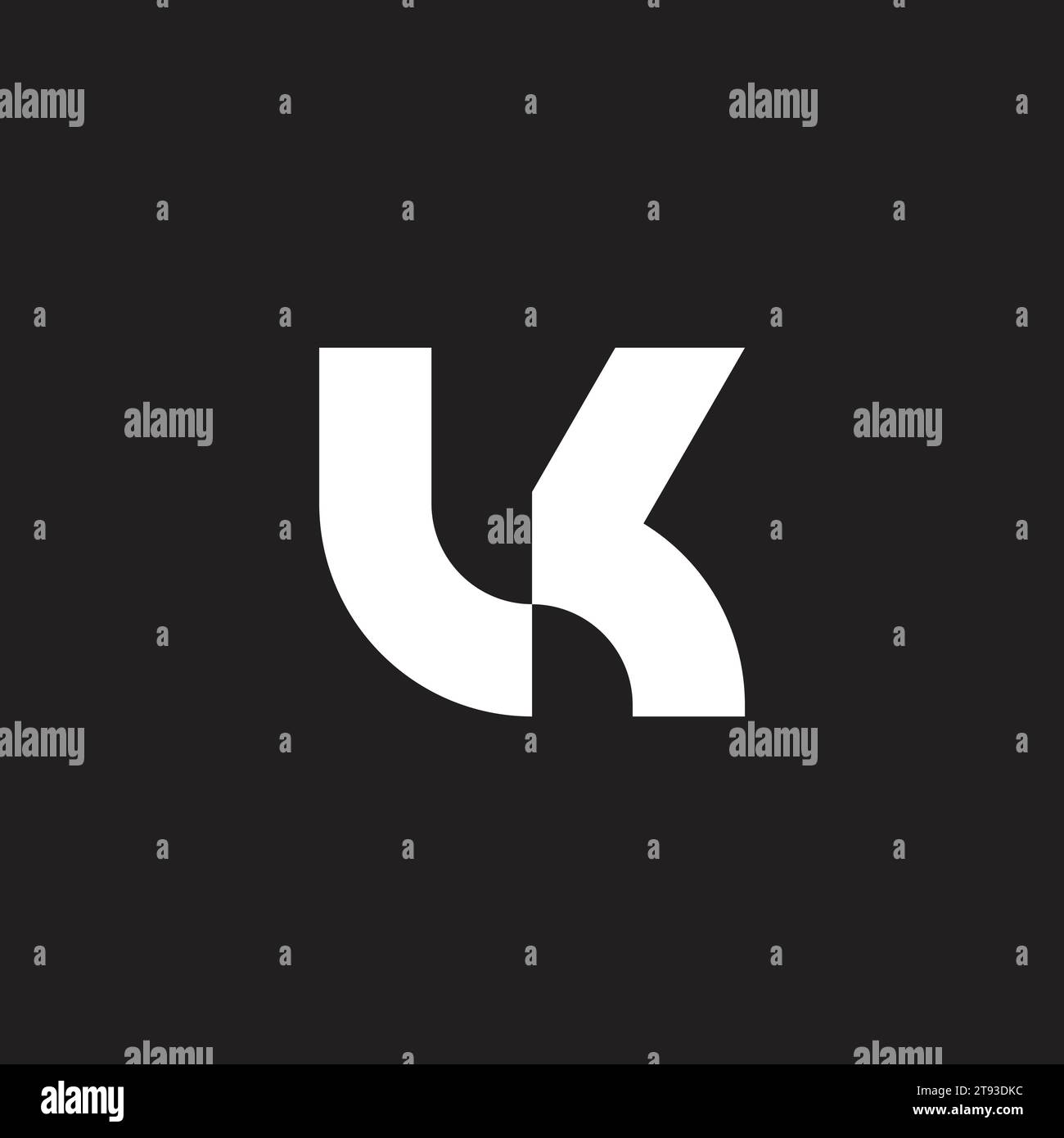letter lk simple geometric linked logo vector Stock Vector Image & Art - Alamy