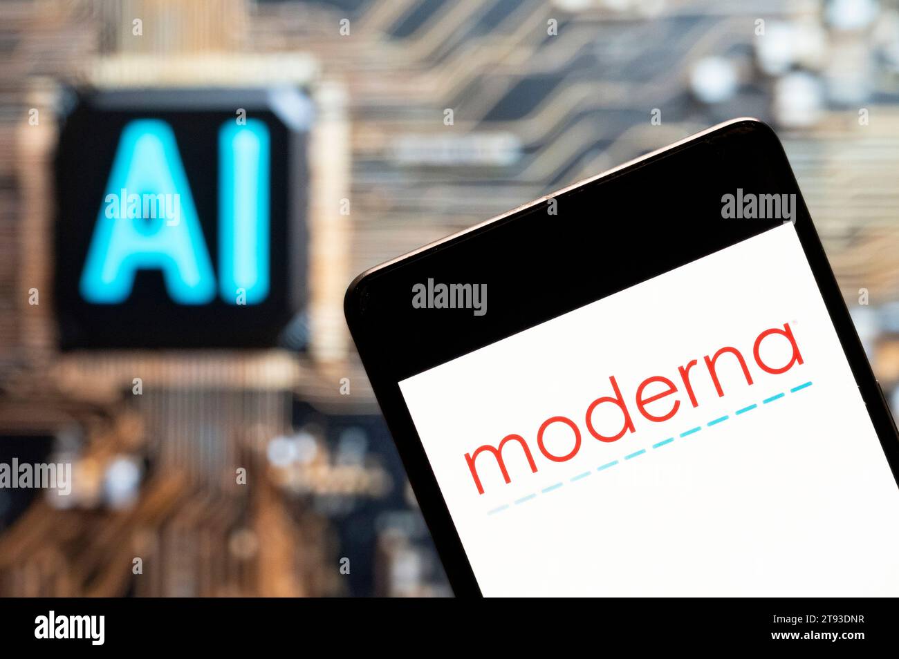 In this photo illustration, the American pharmaceutical and ...