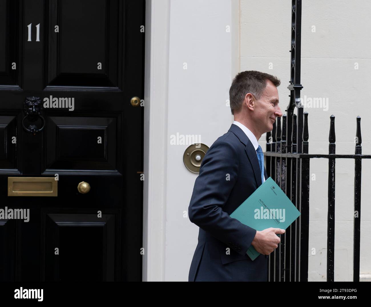 London, UK. 22nd Nov, 2023. Chancellor of the Exchequer Jeremy Hunt MP ...