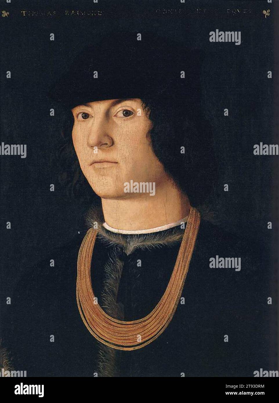 Portrait of Tommaso Raimondi c. 1500 by Amico Aspertini Stock Photo - Alamy