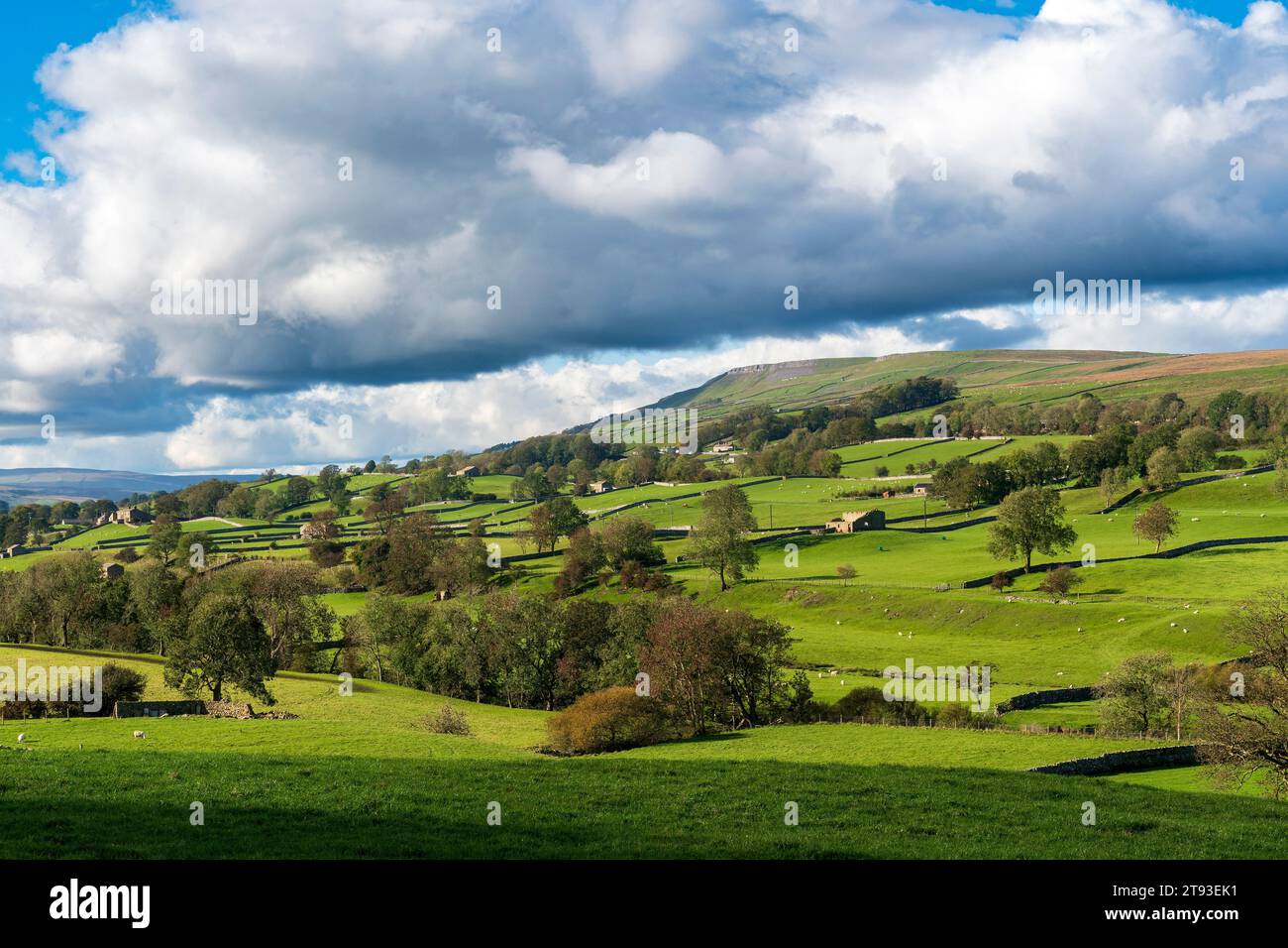 Yorkshire Dales National Park,Wharfdale area located in the north of ...