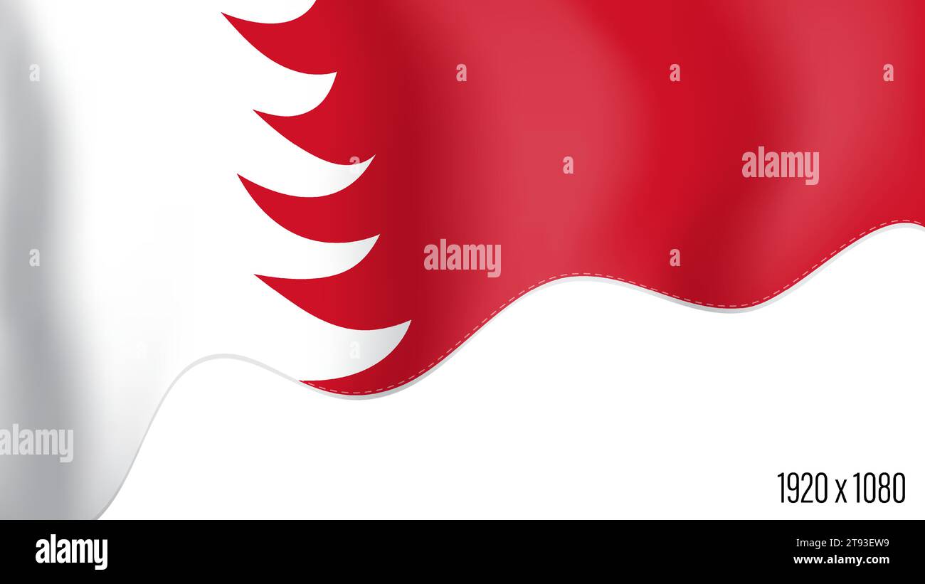 Bahrain country flag realistic independence day background. Bahrain ...