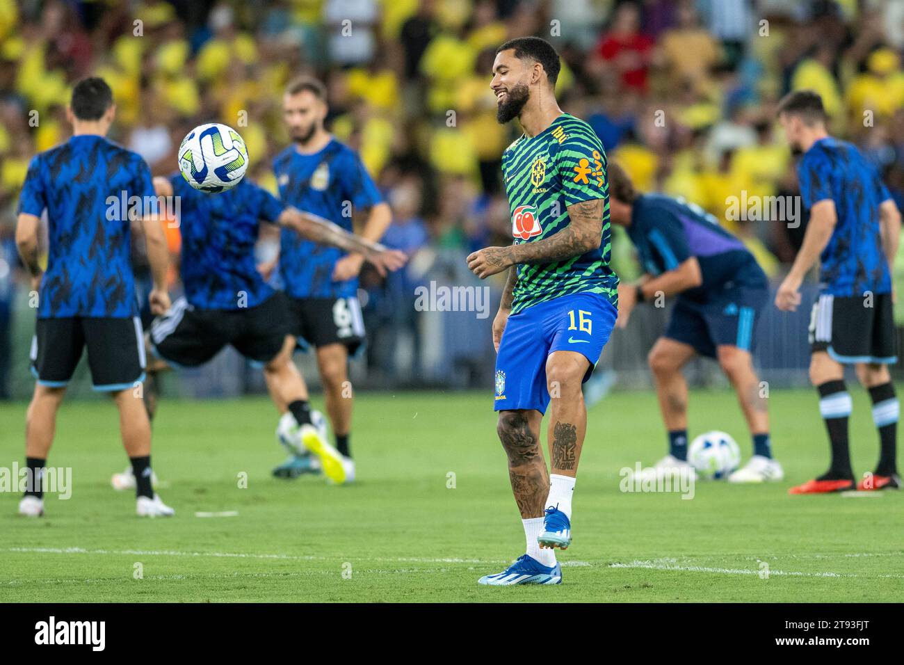 Rio, Brazil - November, 21, 2023, Douglas Luiz player in match ...