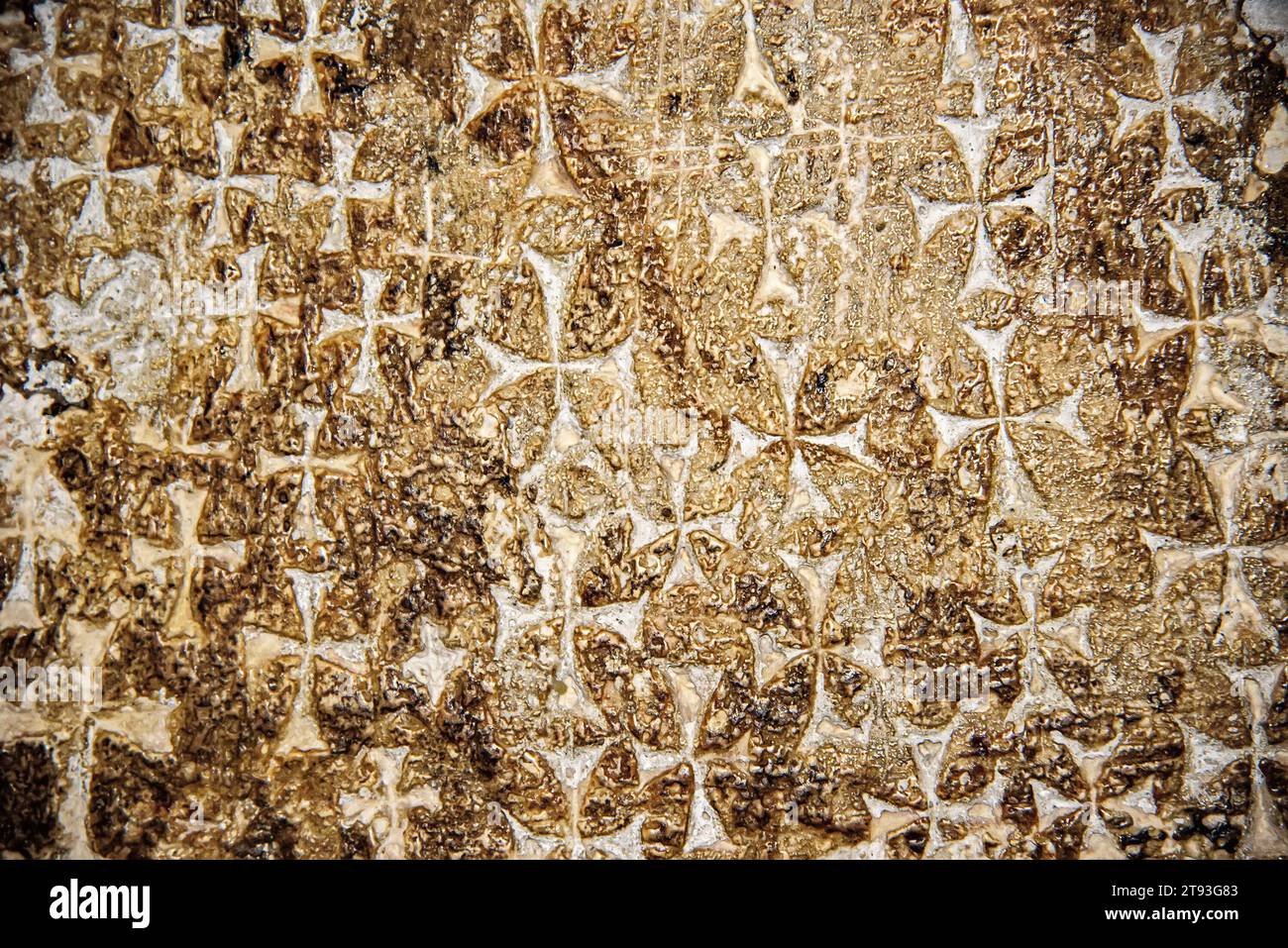Crusader graffiti in the Church of the Holy Sepulcher. Jerusalem ...