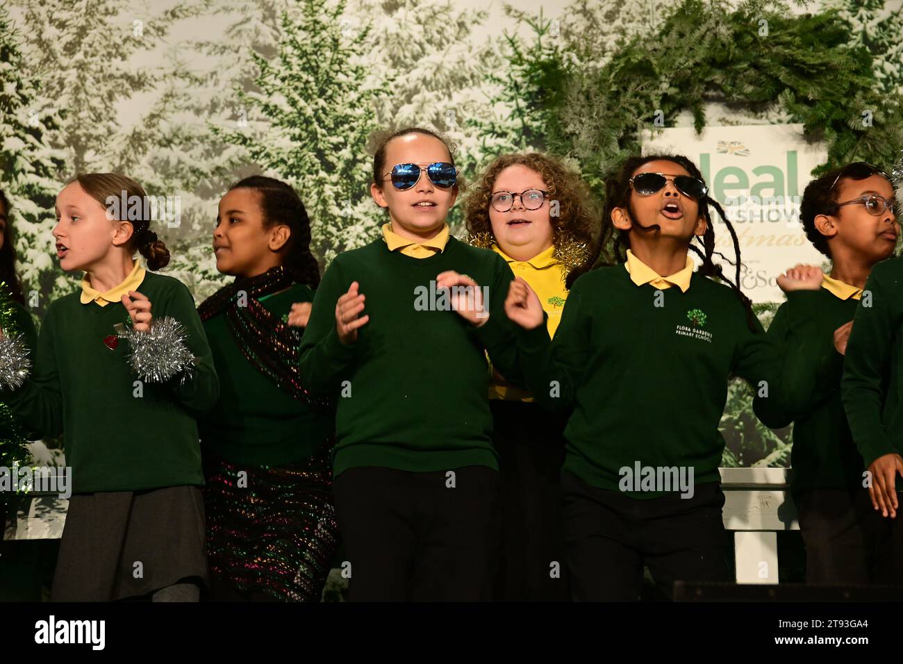 London, UK. 22nd Nov, 2023. Mama G presenter at the Avonmore Primary ...