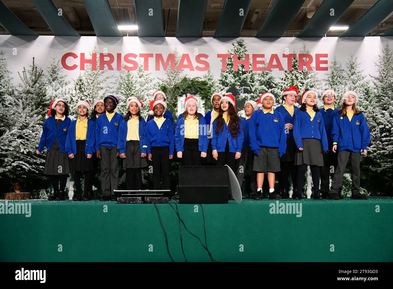 London, UK. 22nd Nov, 2023. Mama G presenter at the Avonmore Primary ...