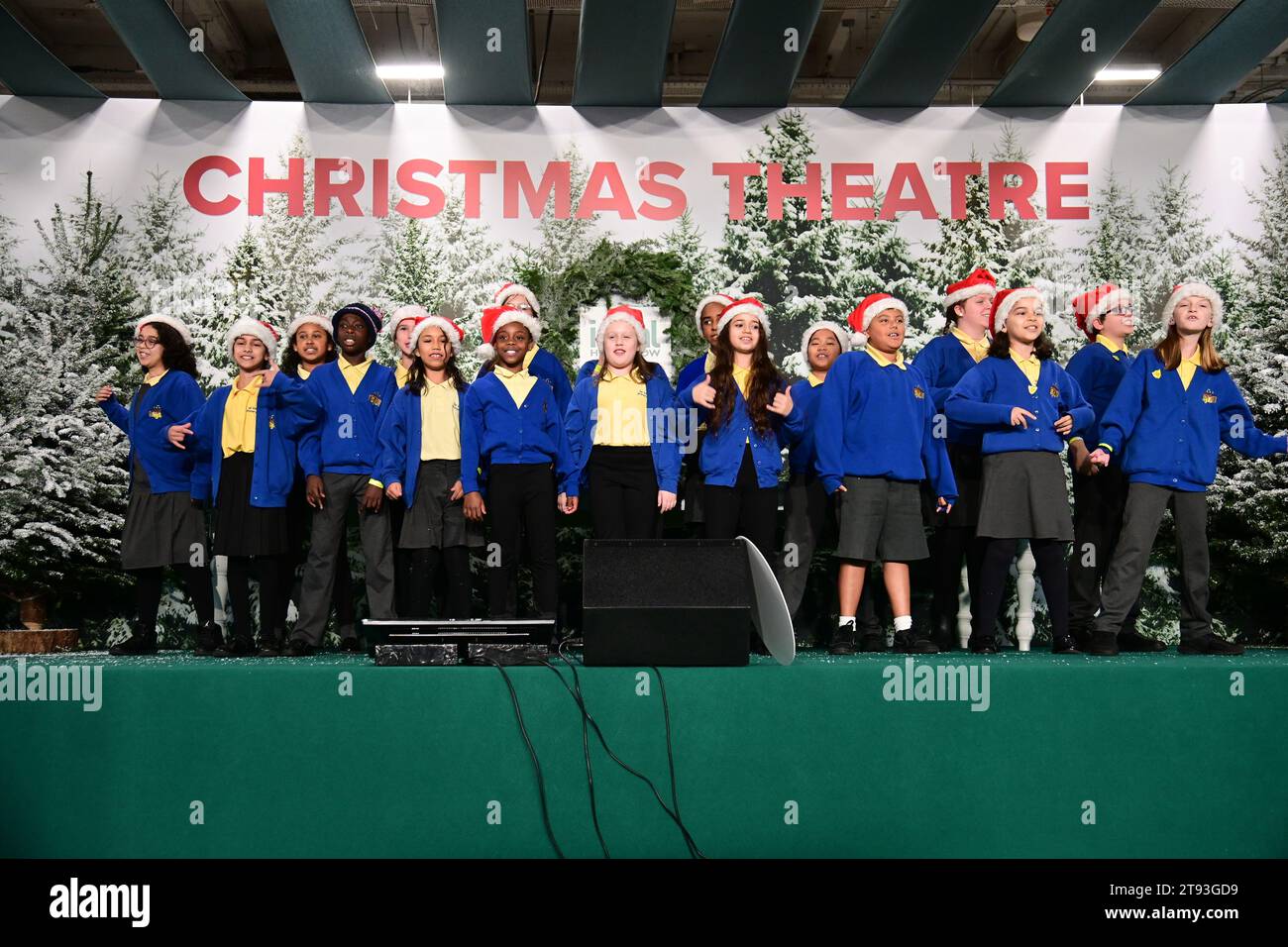 London, UK. 22nd Nov, 2023. Mama G presenter at the Avonmore Primary ...