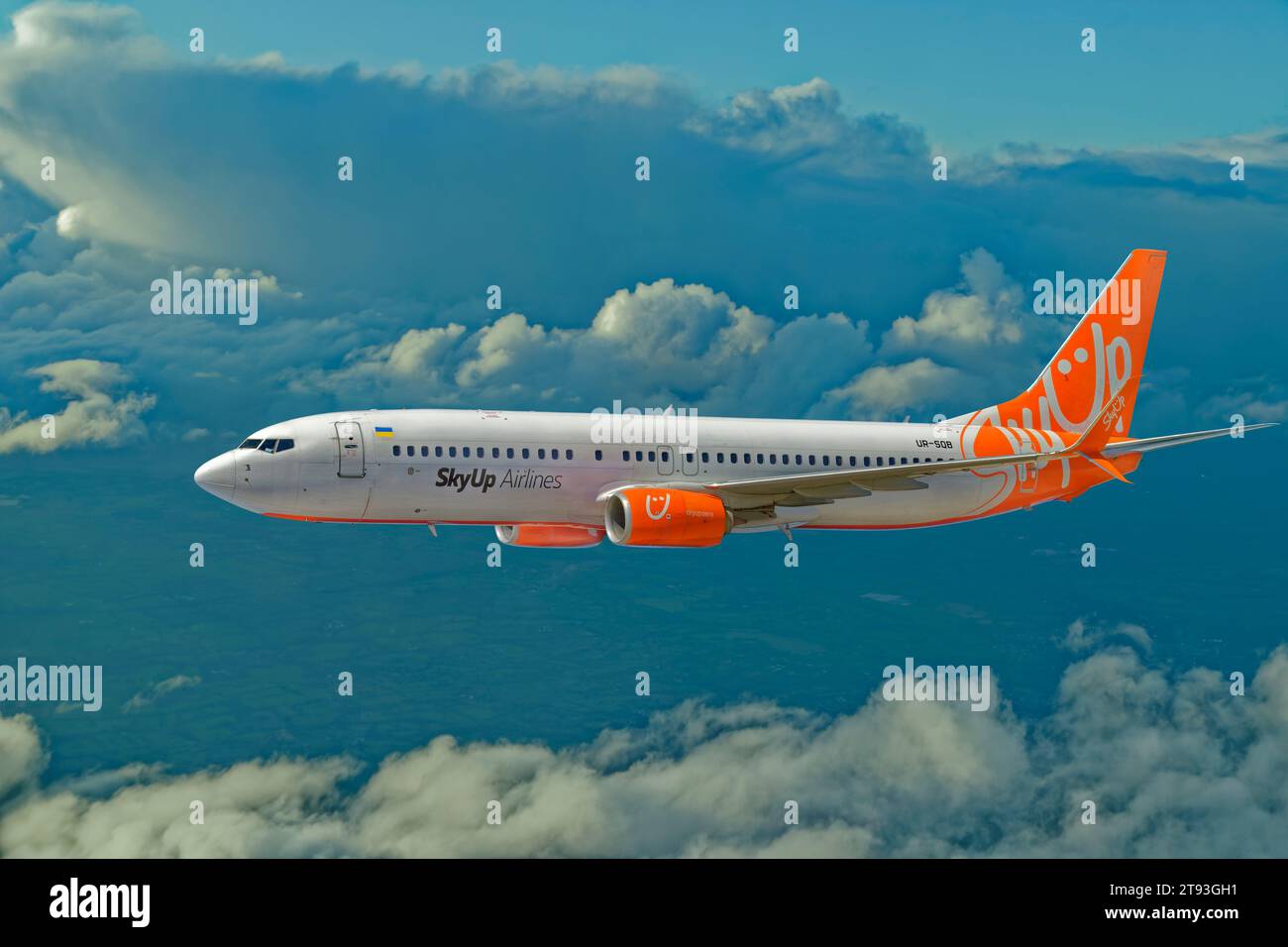 Ukraine airline's SkyUp Boeing 737-800 aircraft UR-SQB Stock Photo - Alamy
