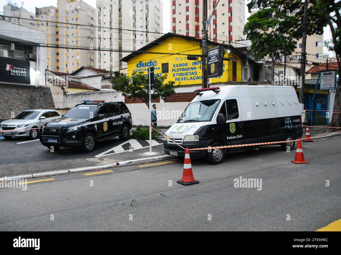 Police car spray-painted with Nazi swastika in Sao Paulo, Brazil Stock ...