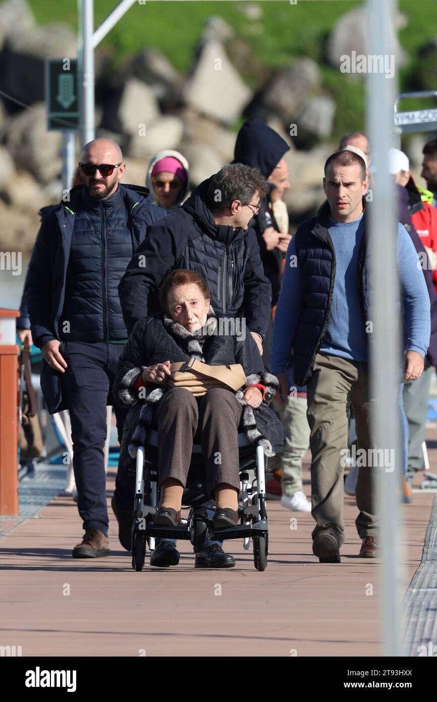 The Infanta Margarita on her arrival at the port, on November 22, 2023 ...