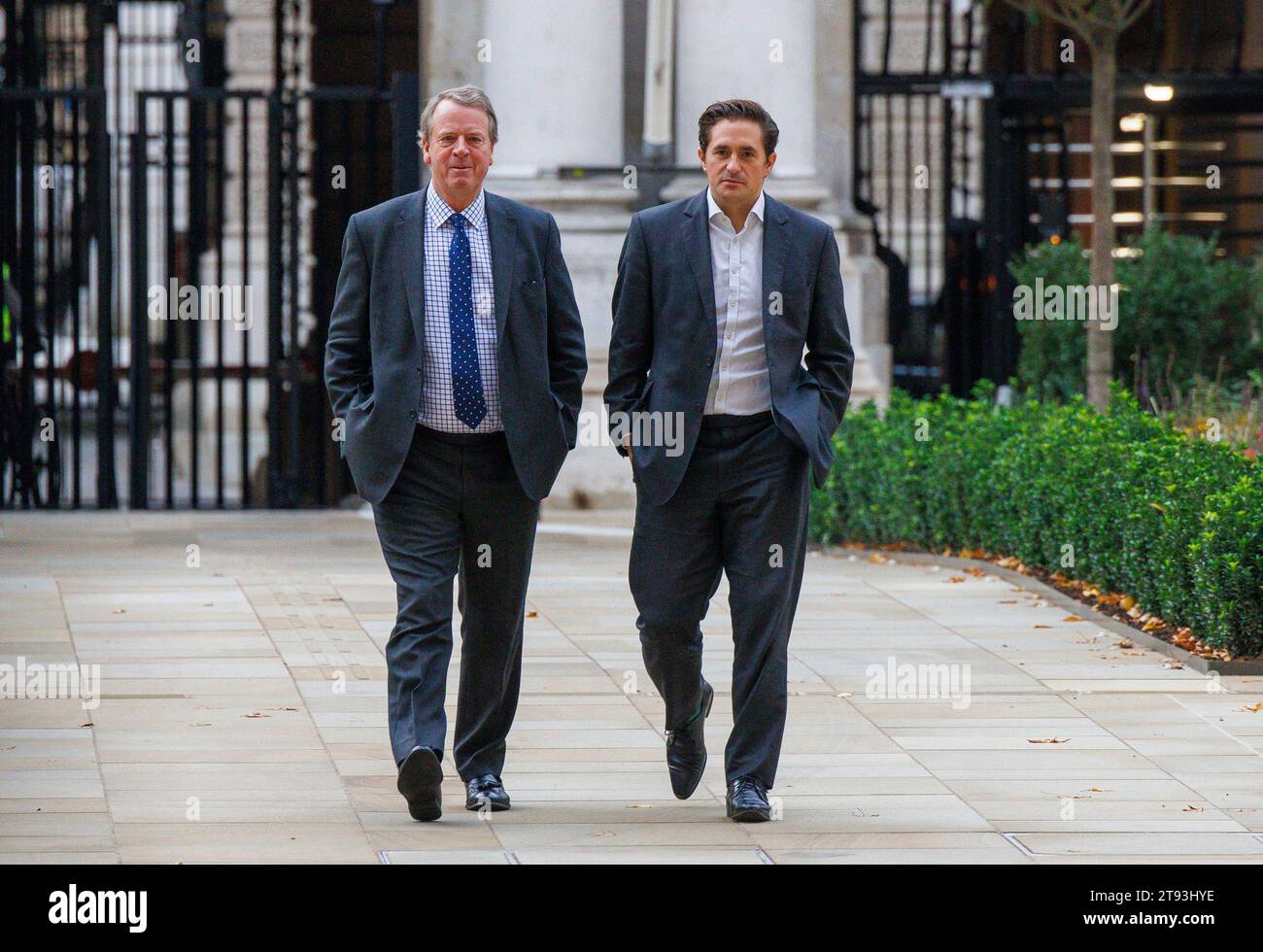 London, UK. 22nd Nov, 2023. Alistair Jack, Scotland Minister and Johnny ...