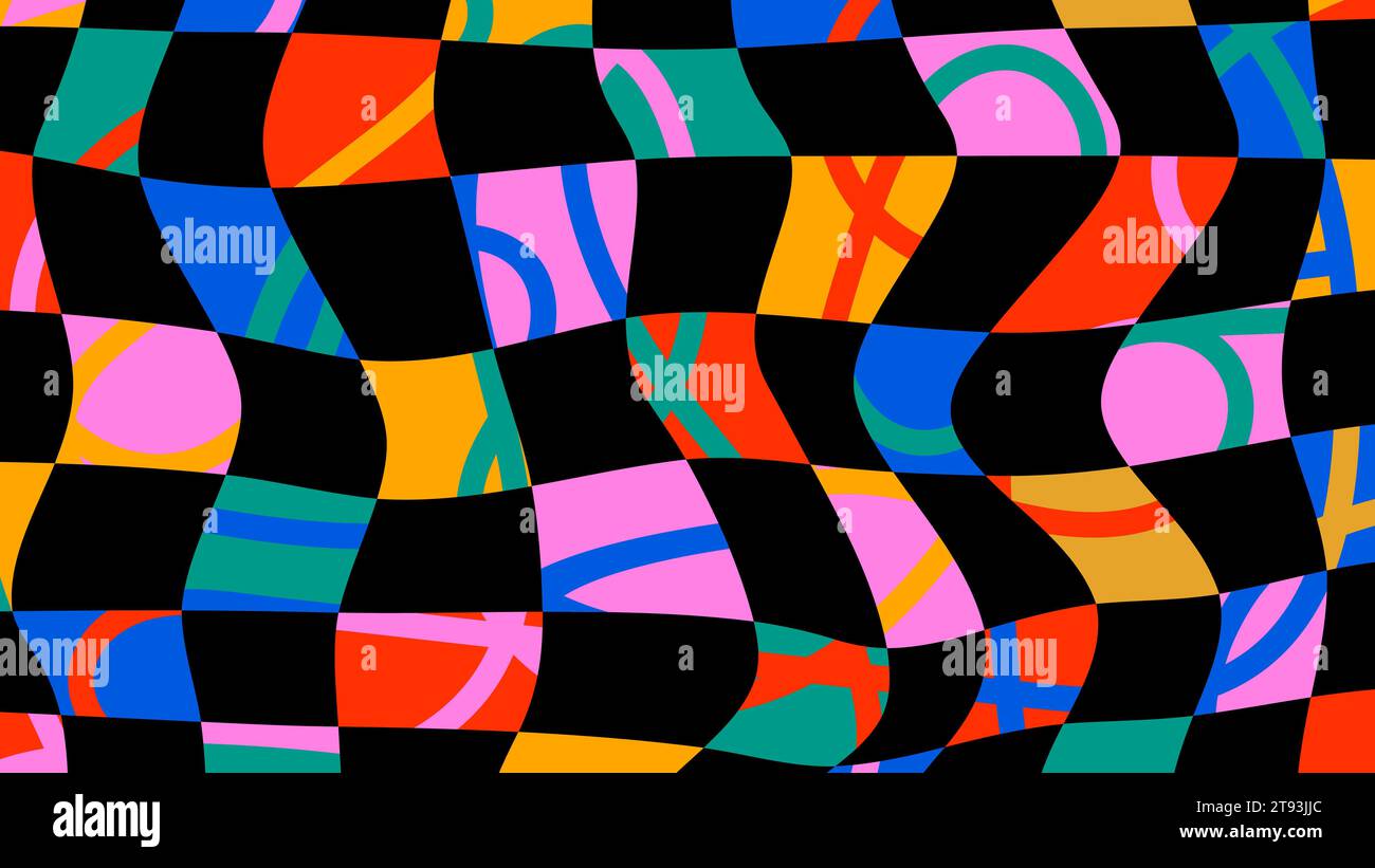 Colorful groovy liquid background. Abstract retro aesthetic 60s, 70s ...