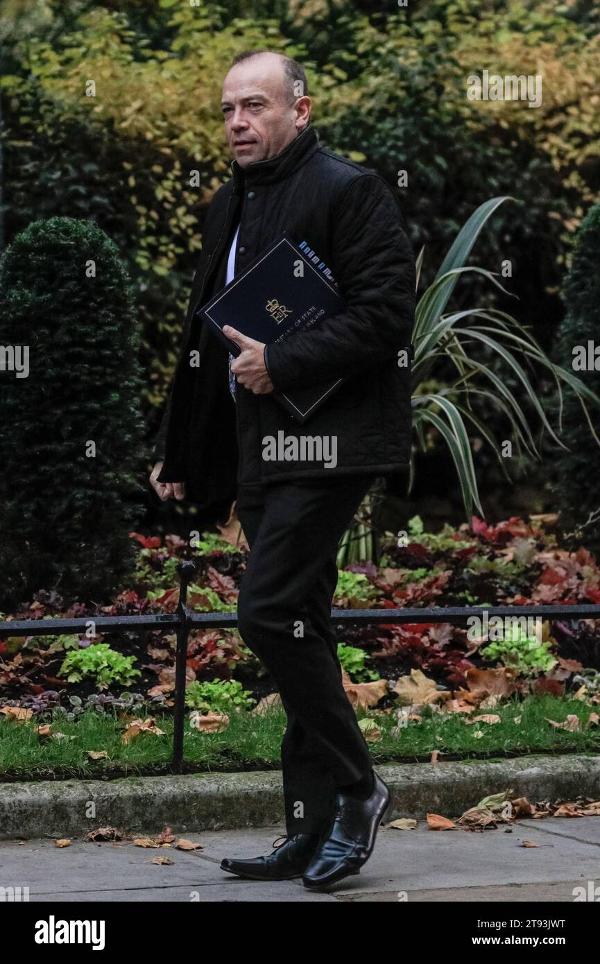 London, UK. 22nd Nov, 2023. Chris Heaton-Harris, MP, Secretary of State ...