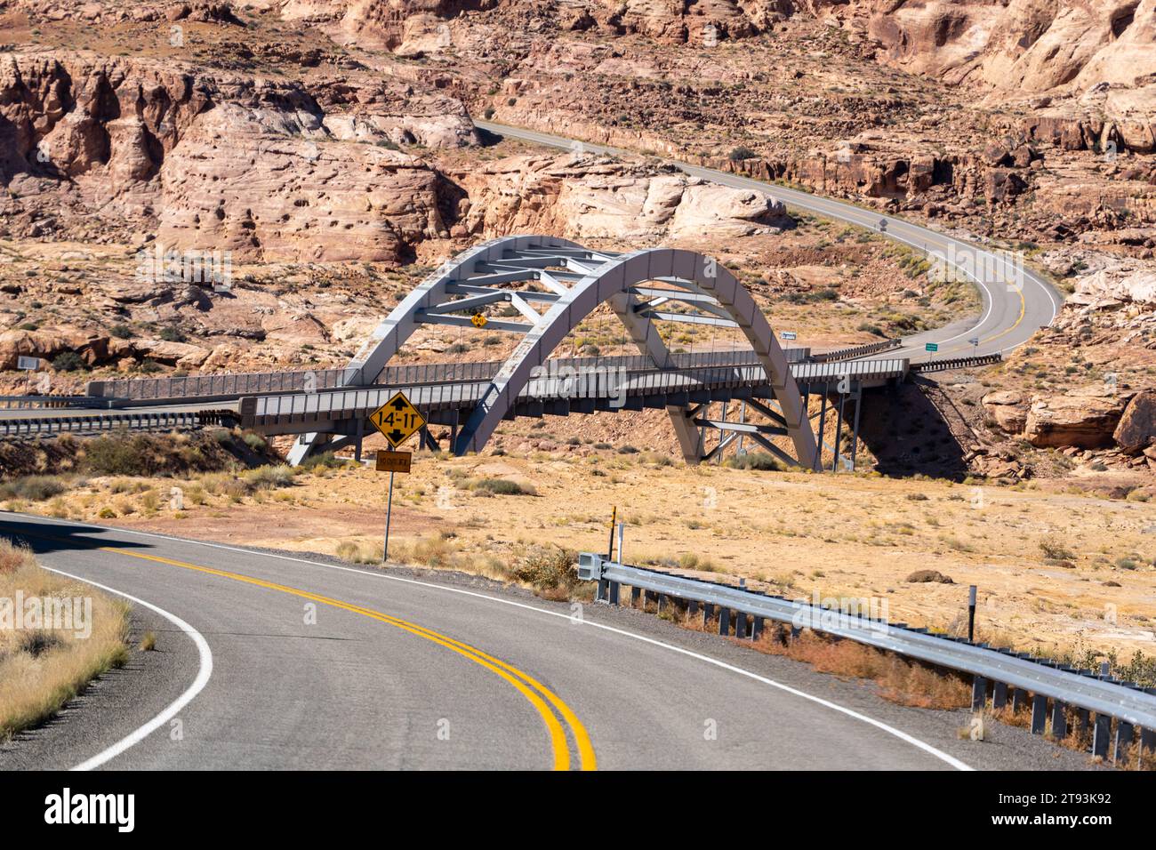 Hite Crossing Bridge in Utah Stock Photo - Alamy