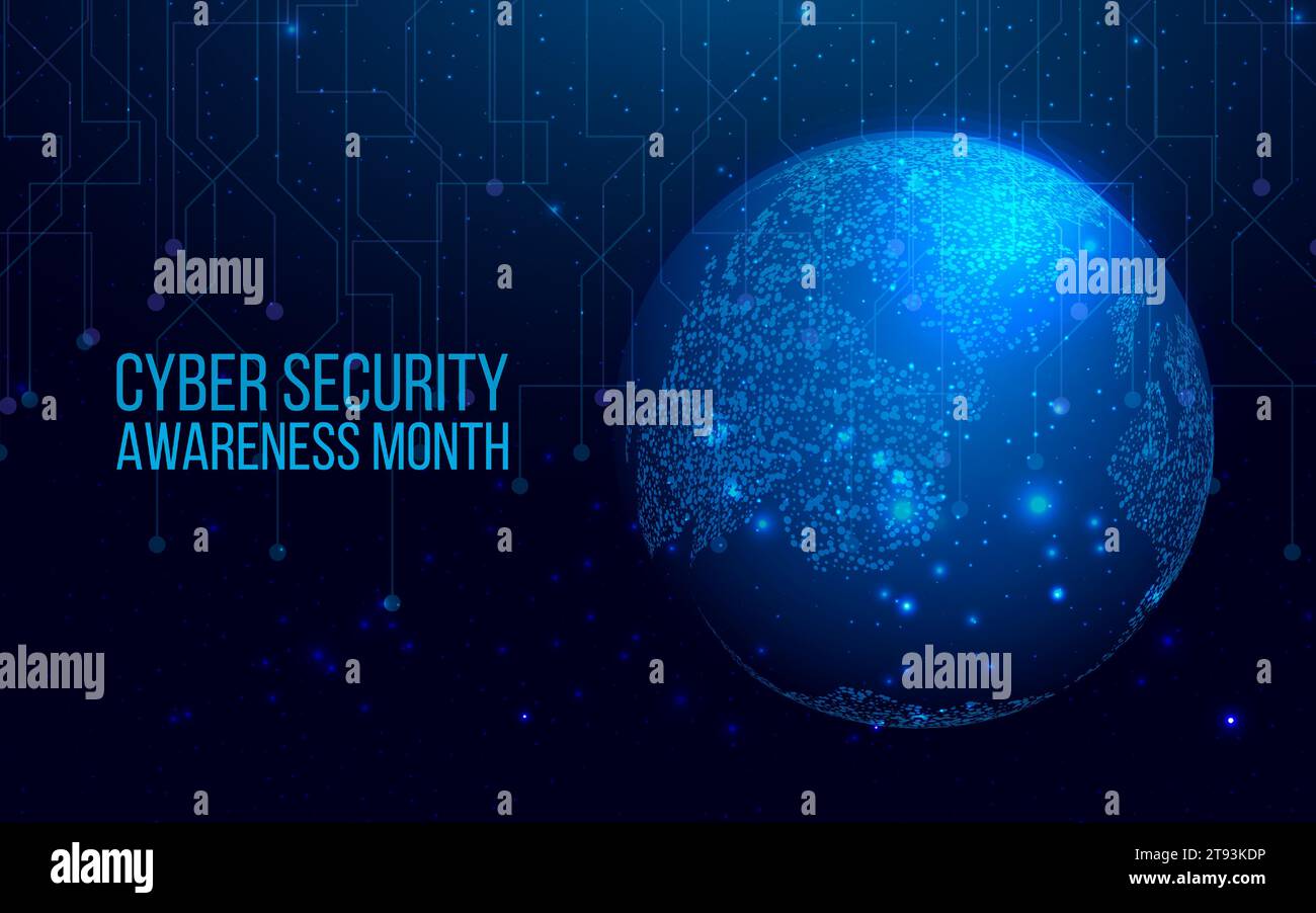 National Cyber Security Awareness Month. Cyber security, world ...