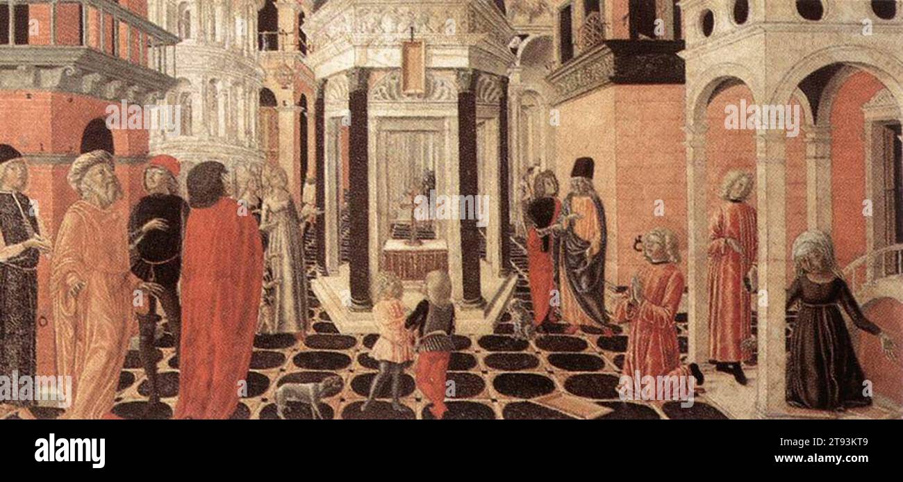 Three Episodes from the Life of St Benedict (2) 1475 by Neroccio De ...
