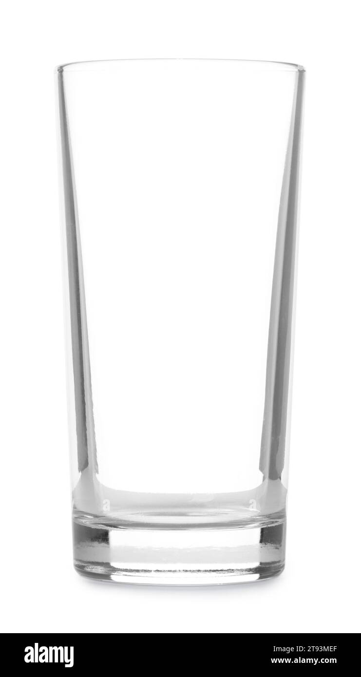 One clean empty highball glass isolated on white Stock Photo - Alamy