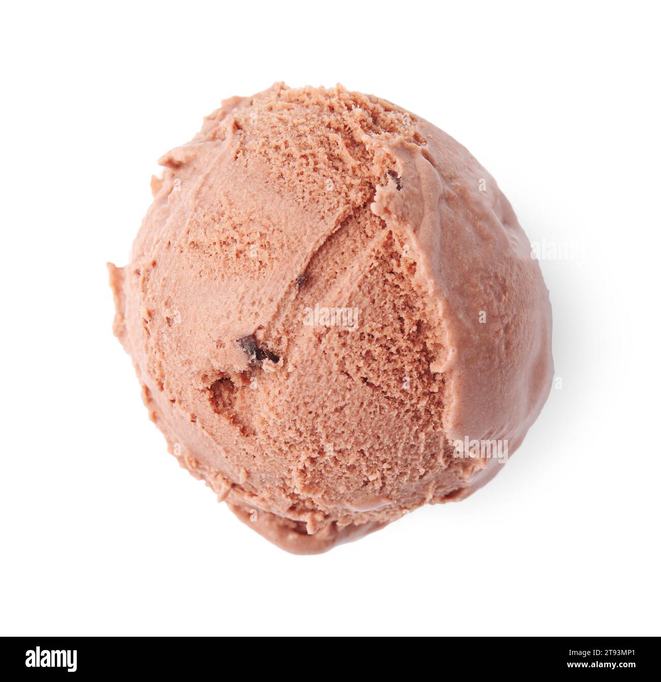 Scoop of tasty chocolate ice cream isolated on white Stock Photo - Alamy