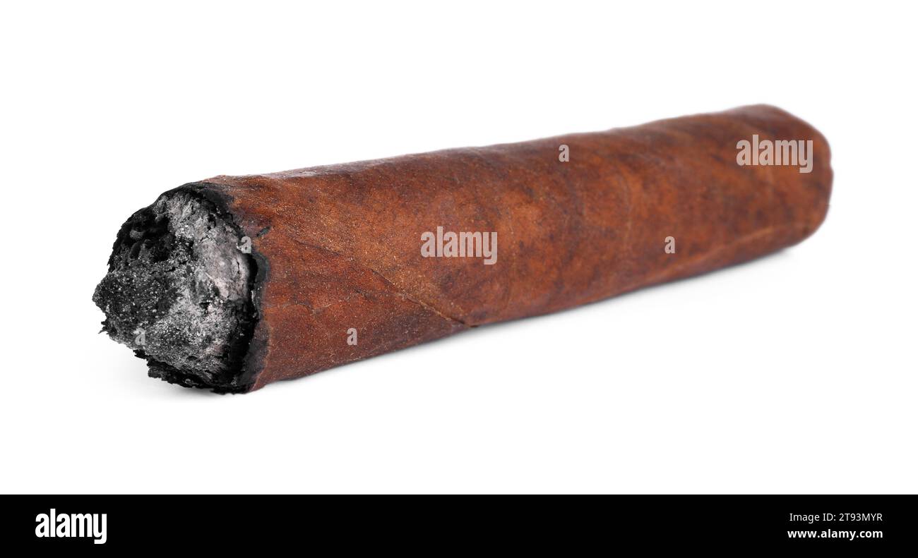 Burning cuban cigar isolated on hi-res stock photography and images - Alamy