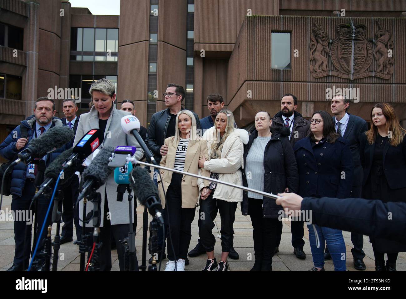 Retransmitting changing keyword Ashley Dale's mother Julie Dale (centre ...