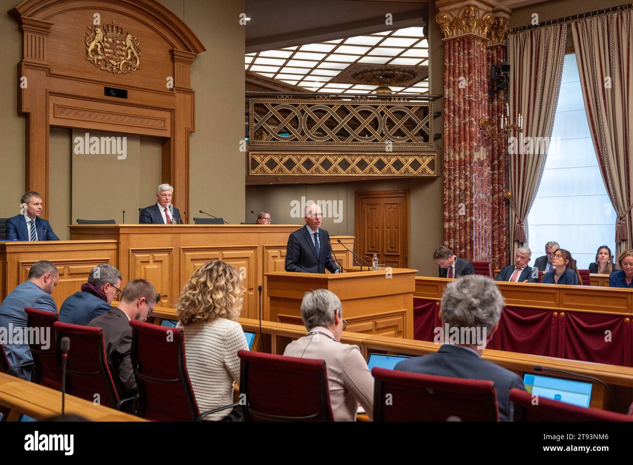 Luxemburg, Luxembourg. 22nd Nov, 2023. Luc Frieden (Christian Social ...
