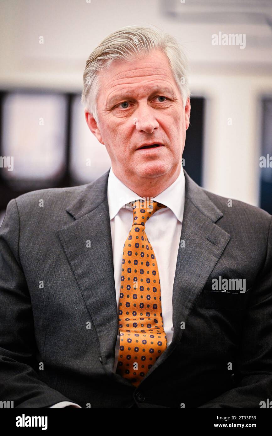 Leuven, Belgium. 22nd Nov, 2023. King Philippe - Filip of Belgium ...