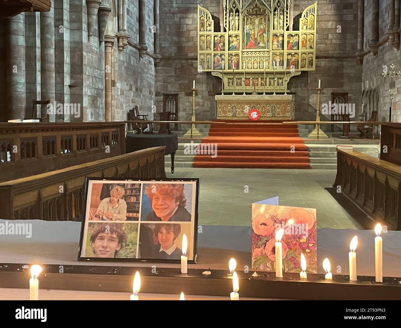 A photo of the four teenagers, Jevon Hirst, Harvey Owen, Wilf Fitchett ...