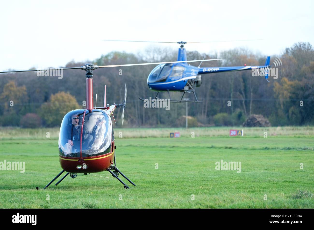 Robinson R22 Beta helicopters are often used for helicopter pilot ...