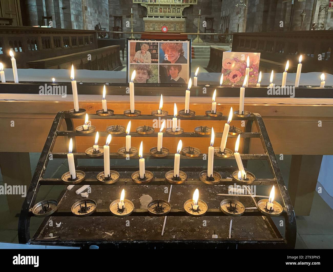 A photo of the four teenagers, Jevon Hirst, Harvey Owen, Wilf Fitchett ...