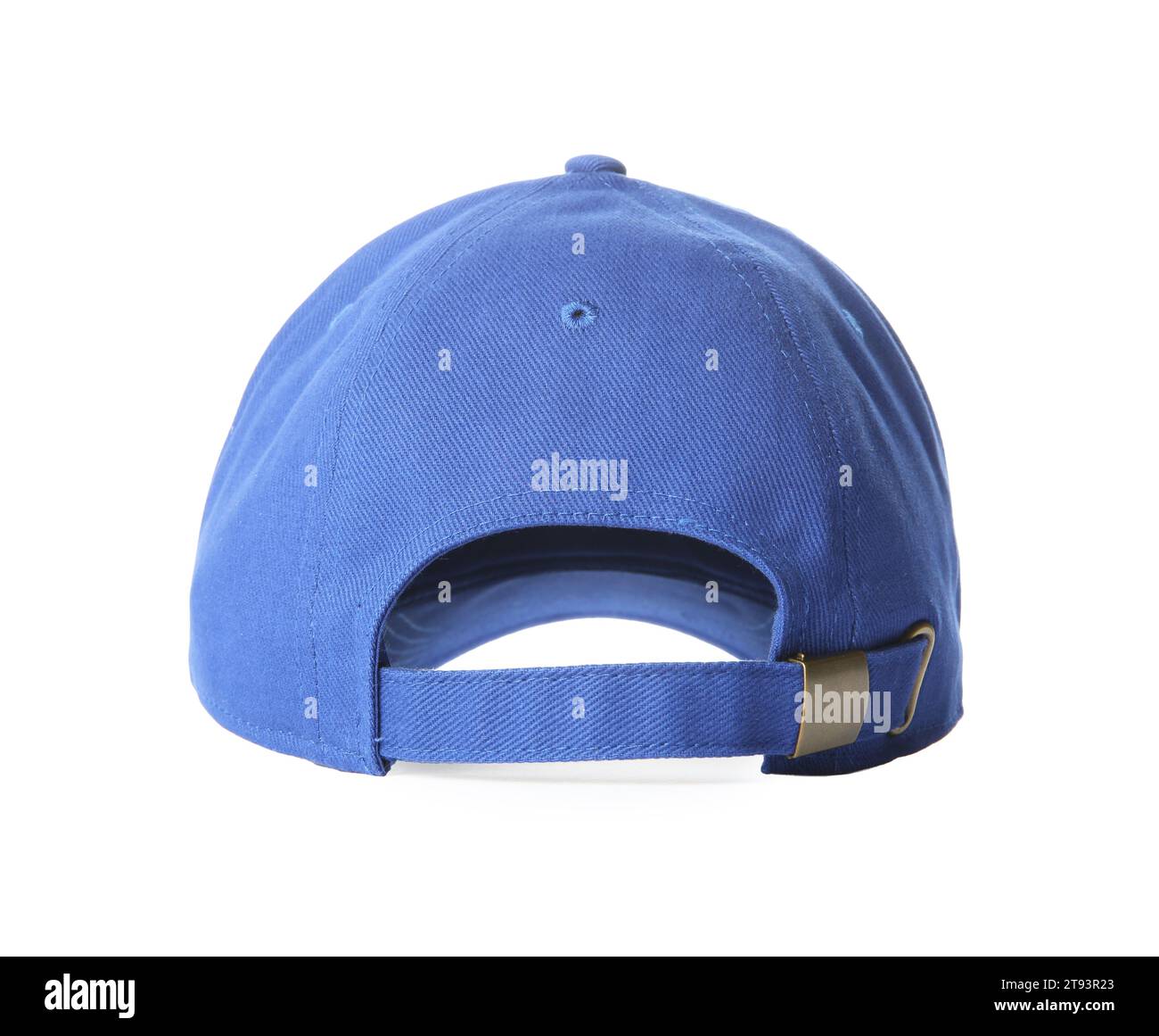 Stylish blue baseball cap isolated on white Stock Photo - Alamy