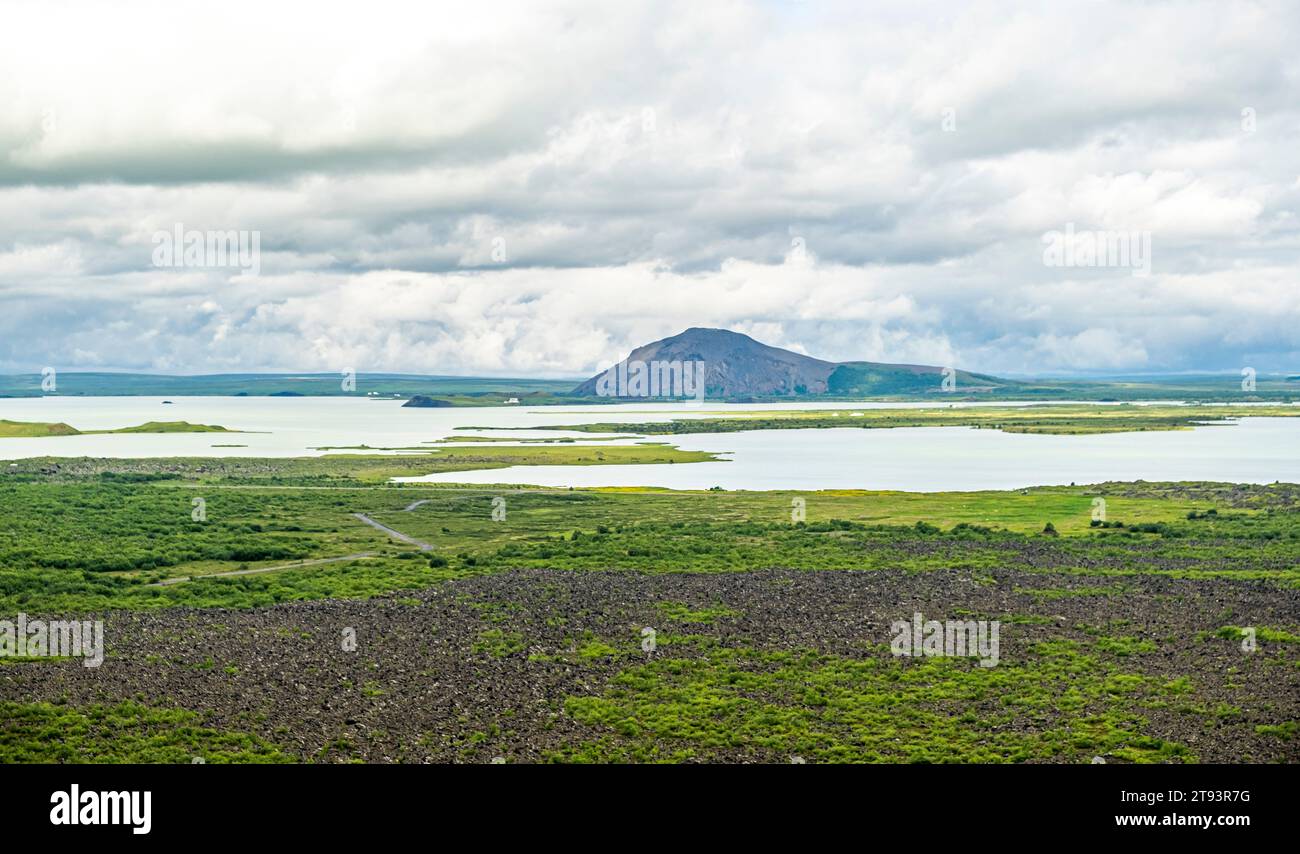 Lake Myvatn in North Iceland is a geological wonderland which has been ...