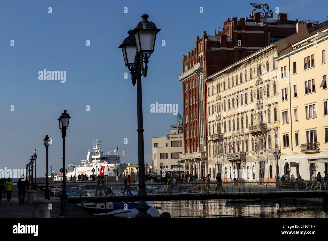 TRIESTE, ITALY – November 19, 2023: Scenic panoramic view of Canal ...