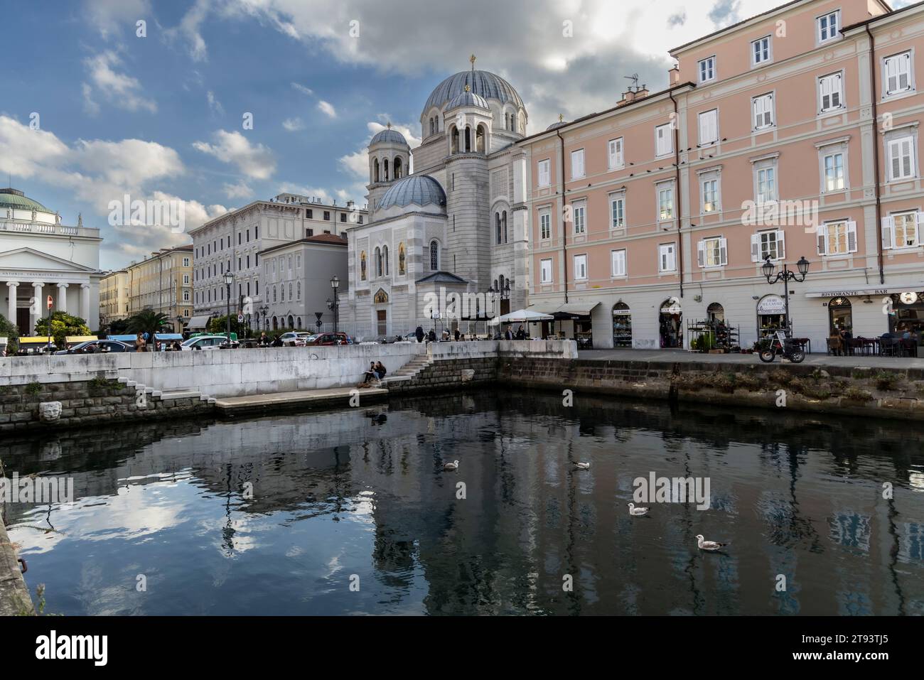 TRIESTE, ITALY – November 19, 2023: Scenic panoramic view of Canal ...