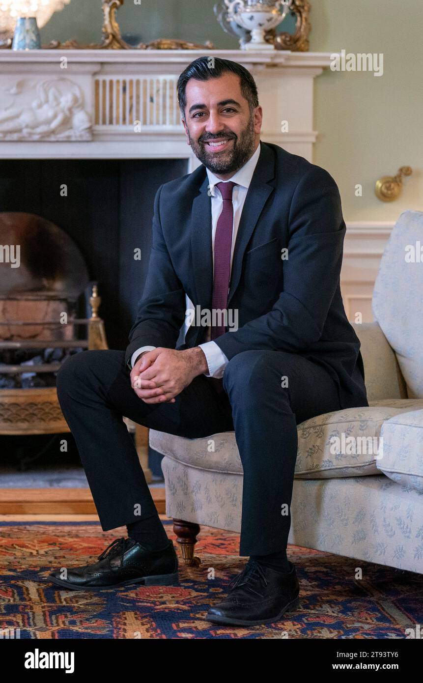 Scottish First Minister Humza Yousaf during Sinn Fein vice-president ...