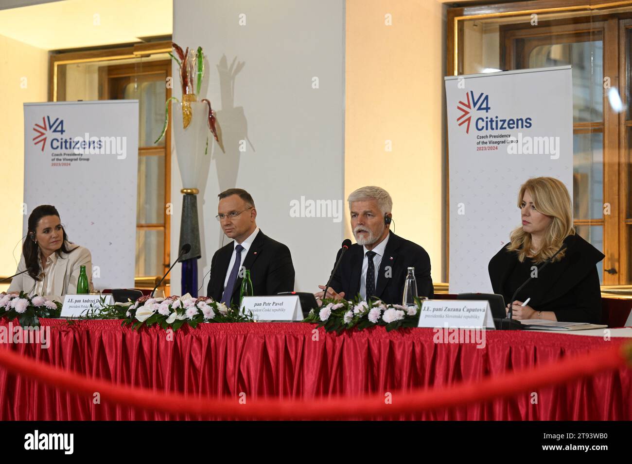 Prague, Czech Republic. 22nd Nov, 2023. Summit of presidents of the ...