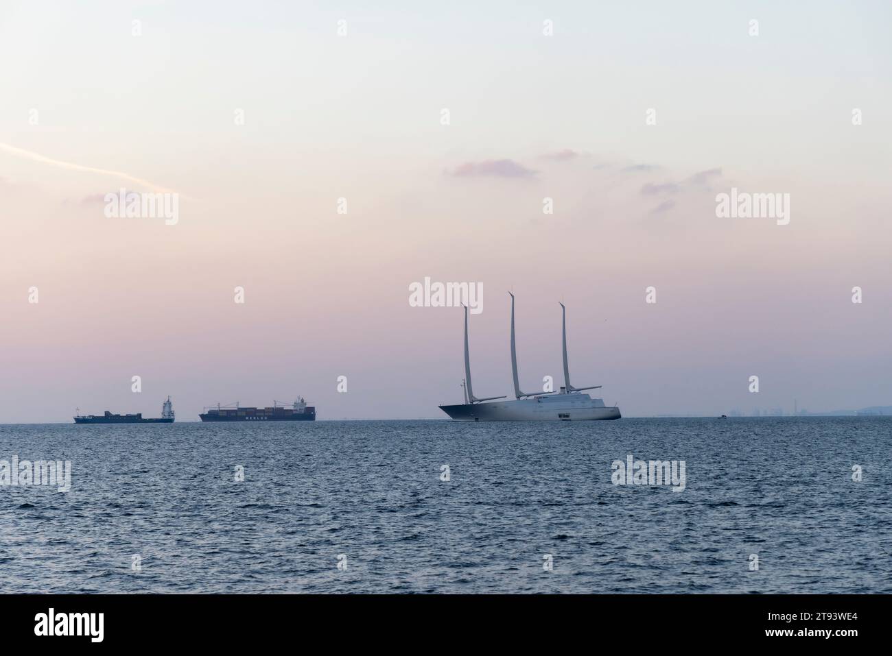 Trieste, Italy – 2023, November 19: The sailing yacht of Russian ...