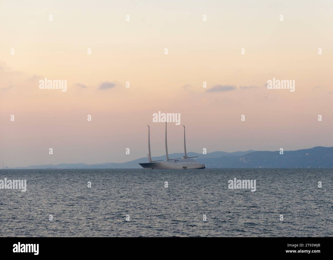 Trieste, Italy – 2023, November 19: The sailing yacht of Russian ...