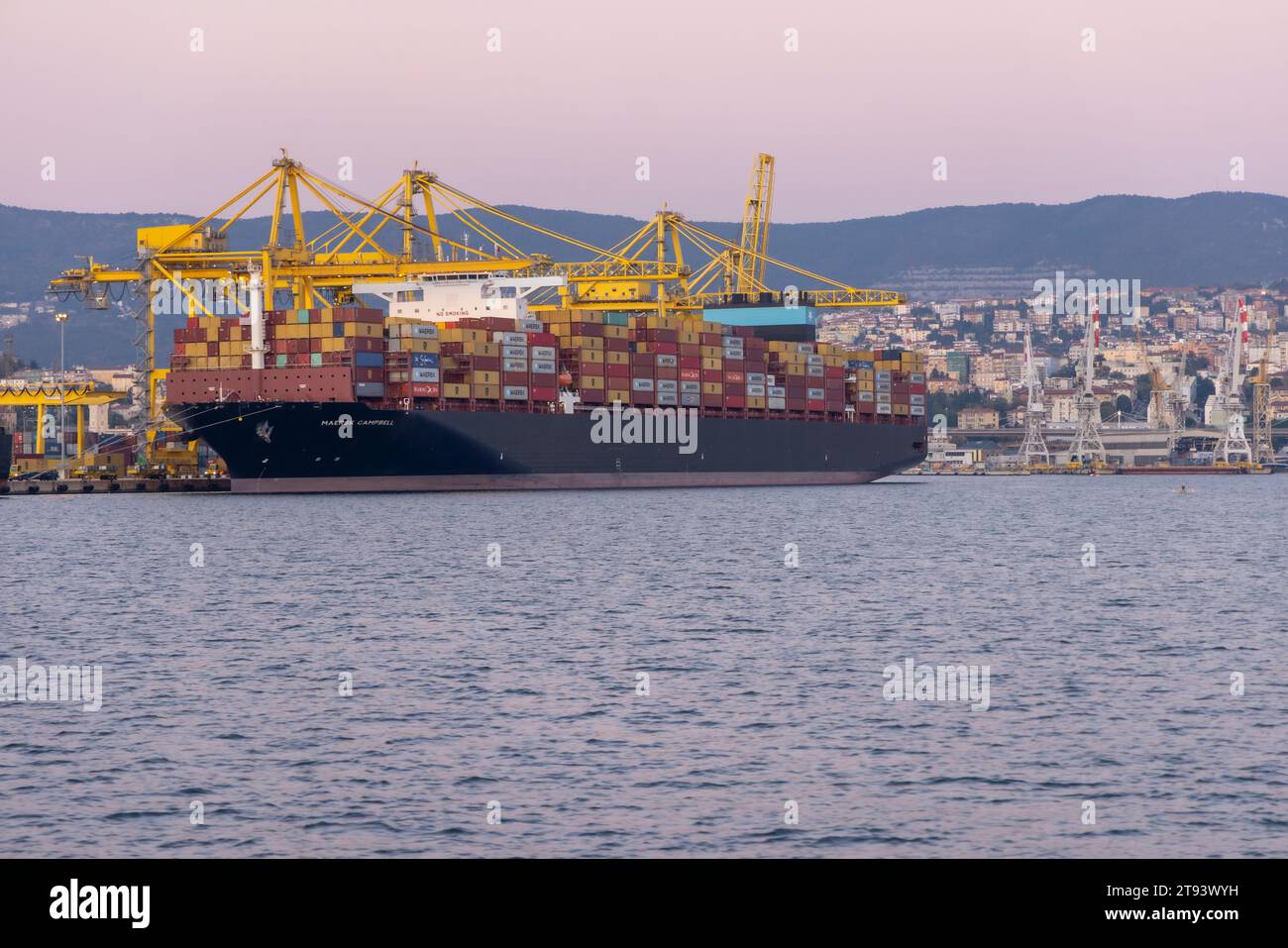 Trieste, Italy – 2023, November 19: Industrial Container Cargo freight ...