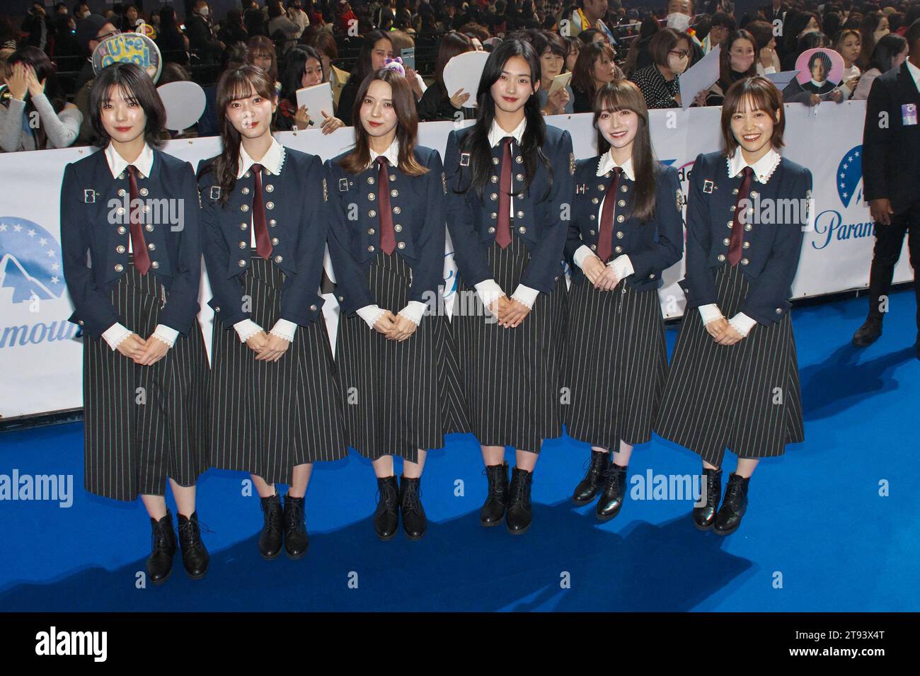 Yokohama, Japan. 22nd Nov, 2023. Japanese girls group Sakurazaka46 ...