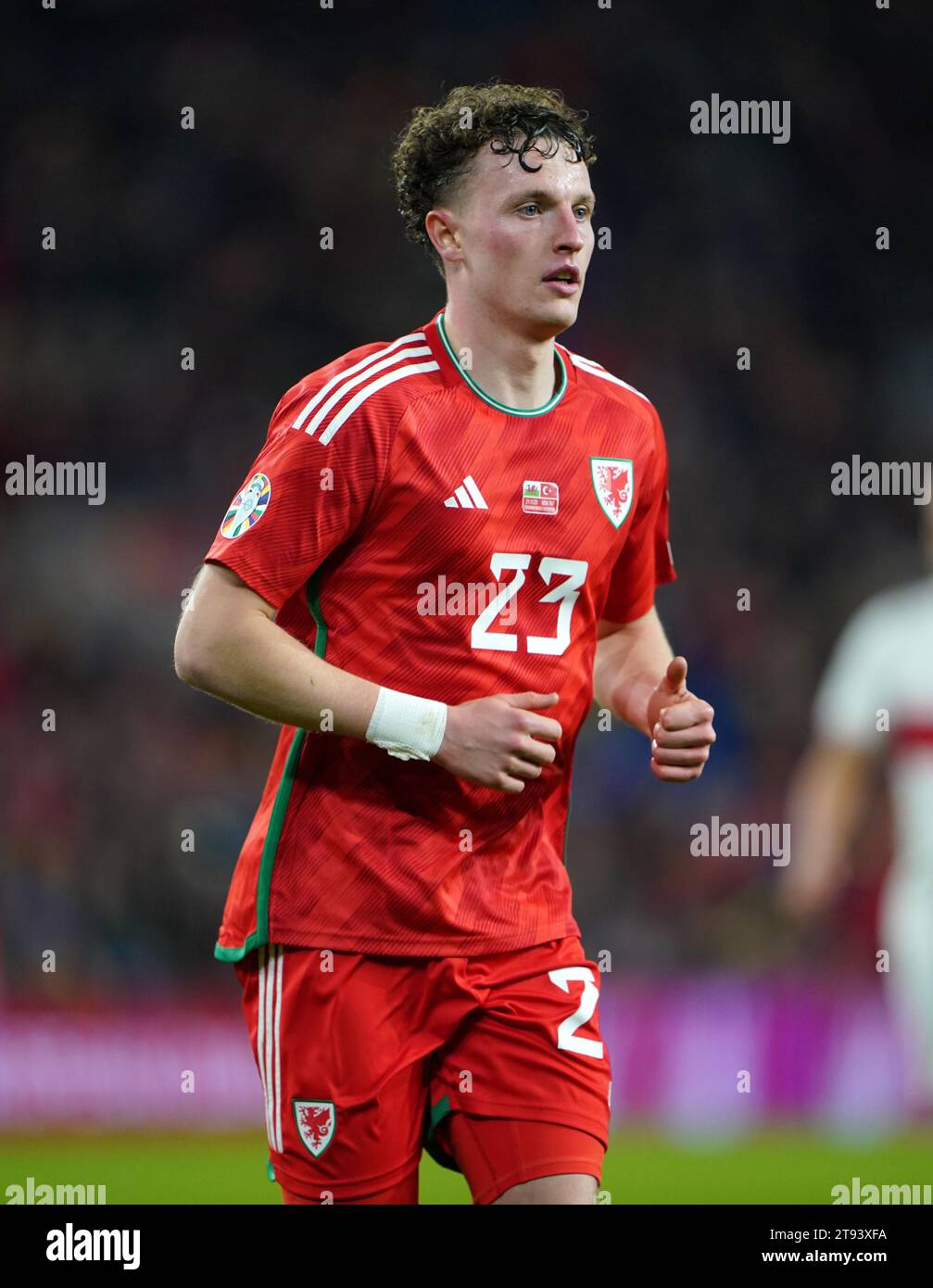 Wales' Nathan Broadhead during the UEFA Euro 2024 Qualifying Group D ...