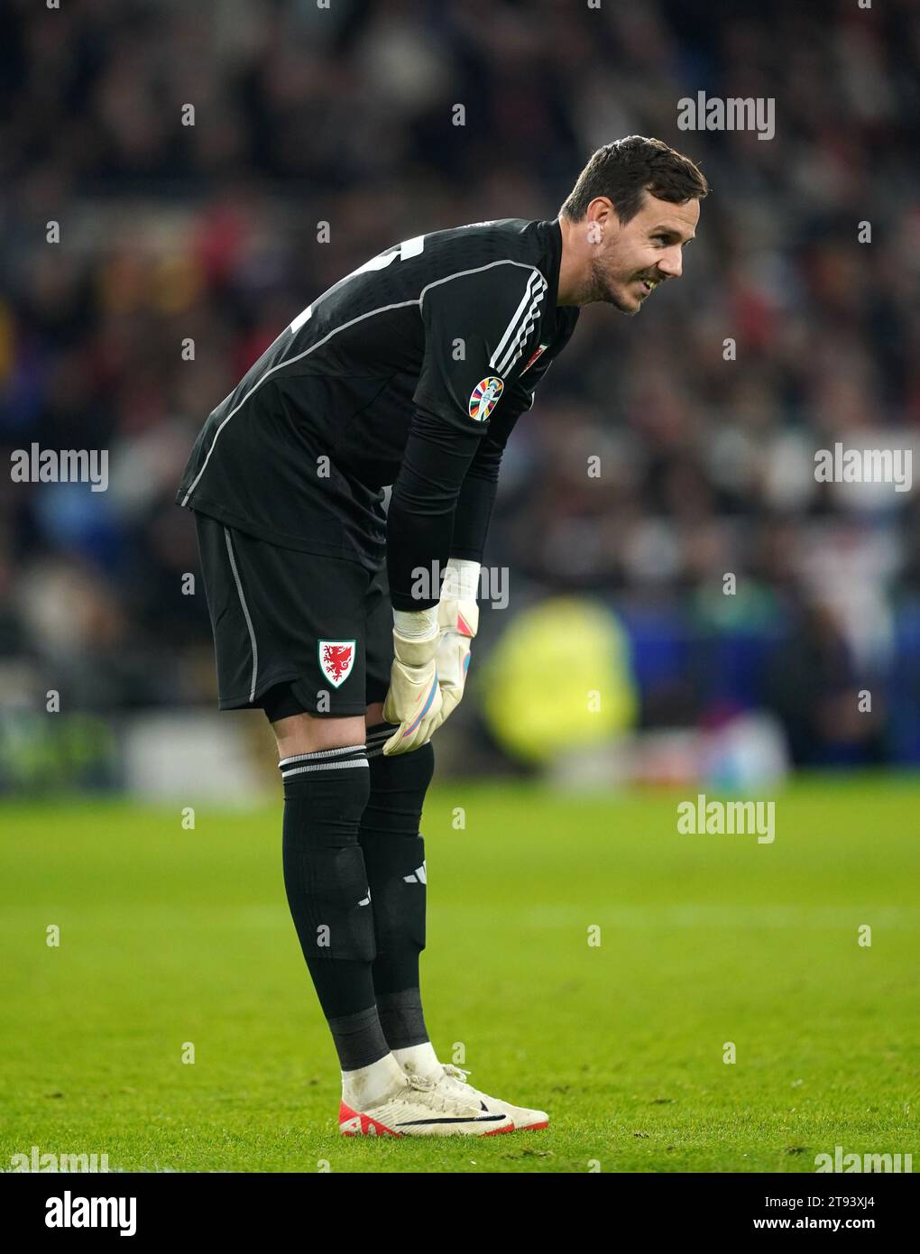 Wales goalkeeper Danny Ward during the UEFA Euro 2024 Qualifying Group ...