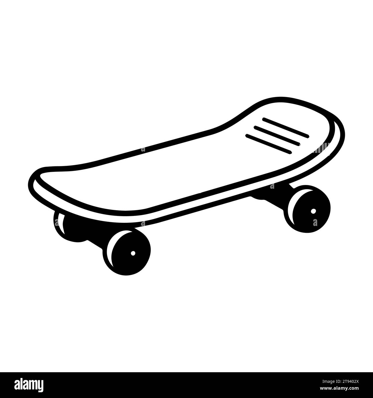 Skateboard simple icon. Vector illustration Stock Vector Image & Art ...